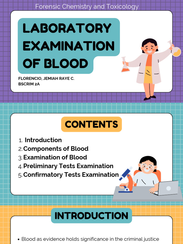 Blood Examination: Tests and Methods | PDF | Blood | Blood Cell