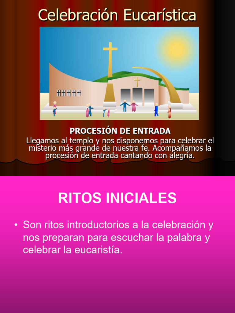 Ritos Iniciales en la Misa Eucarística | PDF | eucaristía | Adoración ...