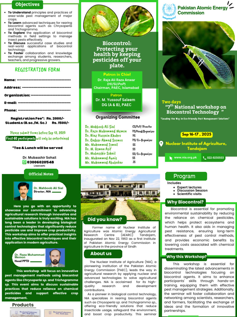 Biocontrol Seminar Brochure | PDF | Biological Pest Control | Agriculture