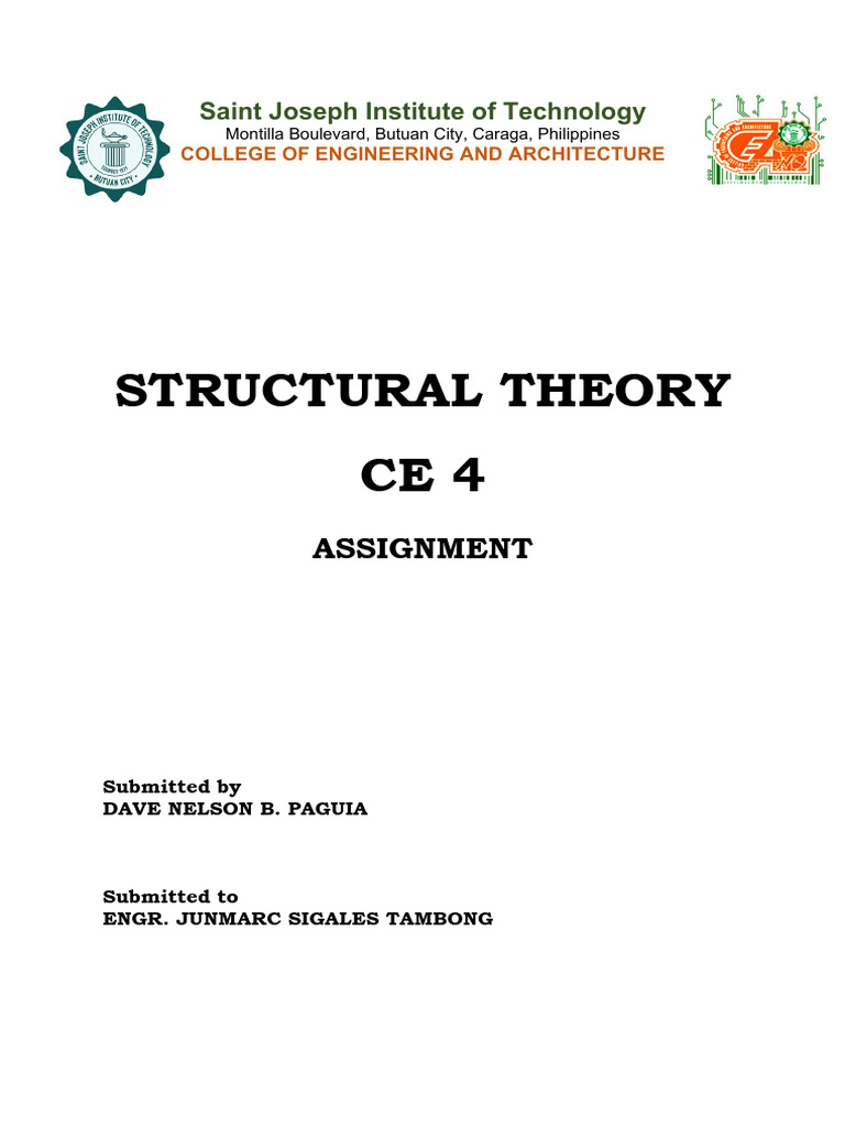 Structural Theory Assignment: Truss Analysis | PDF