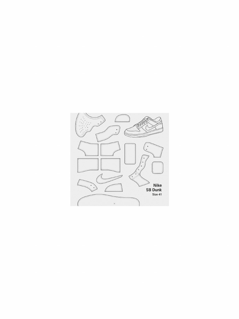 Nike SB Dunk Parts Separated | PDF