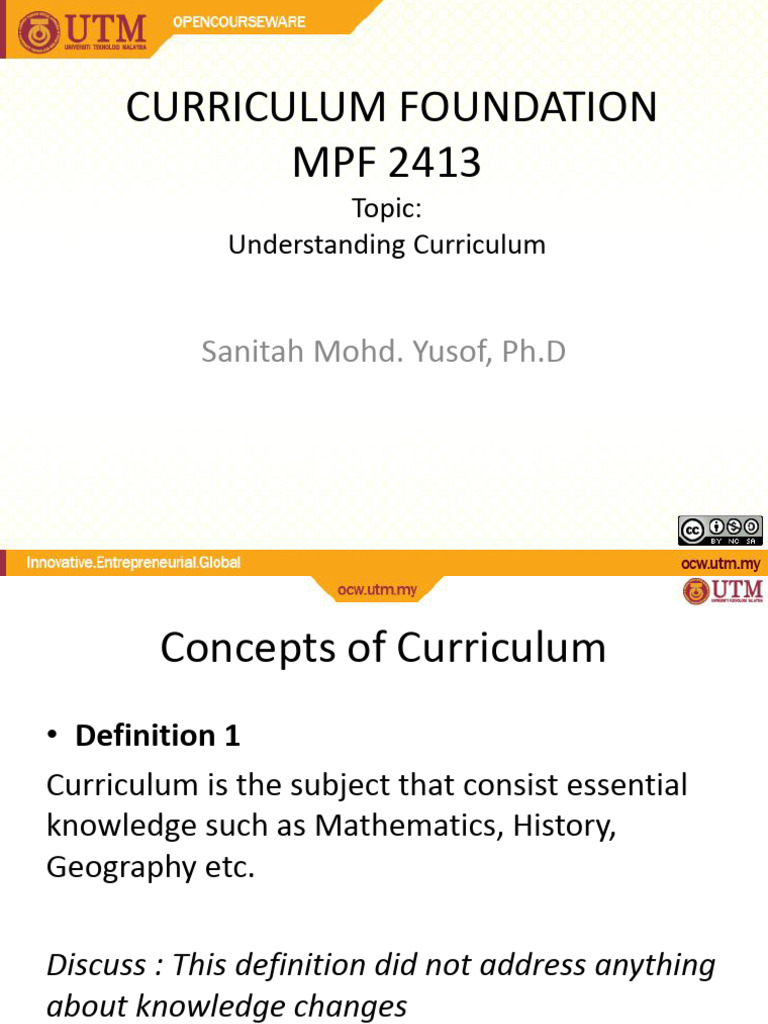 Understanding Curriculum Concepts | PDF | Curriculum | Learning