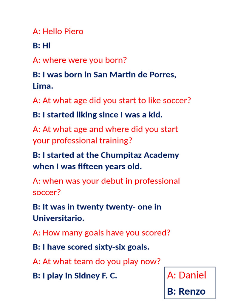 Daniel y Renzo | PDF