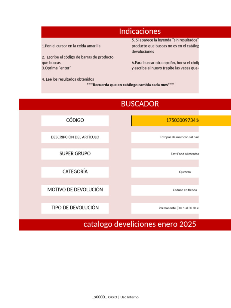 Catálogo Devoluciones Febrero 2025 (PARA CELULAR) | PDF