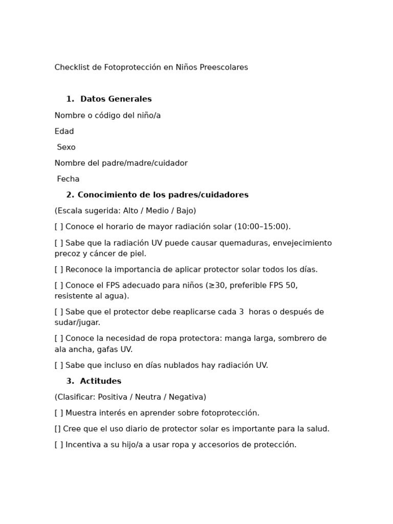 Chek List | PDF