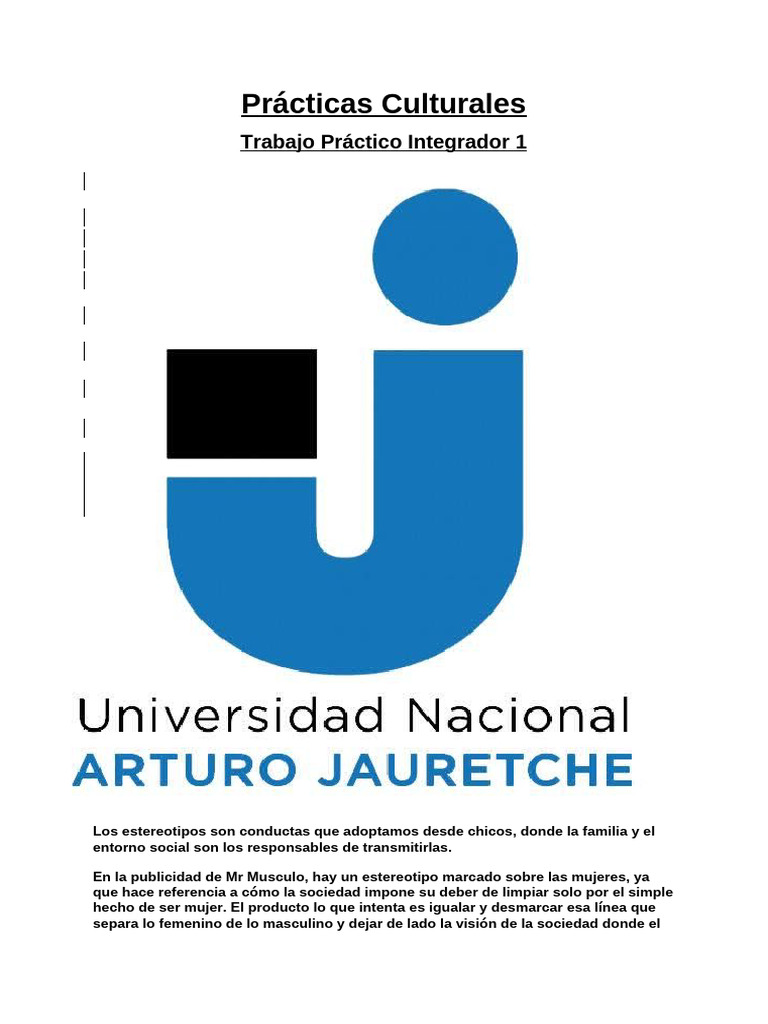 Prácticas culturales en publicidad de limpieza | PDF | Estereotipos ...