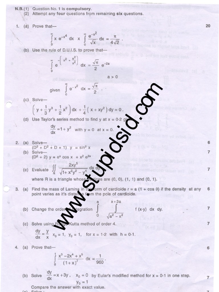 Advanced Calculus Problem Set Solutions | PDF | Analytic Geometry ...