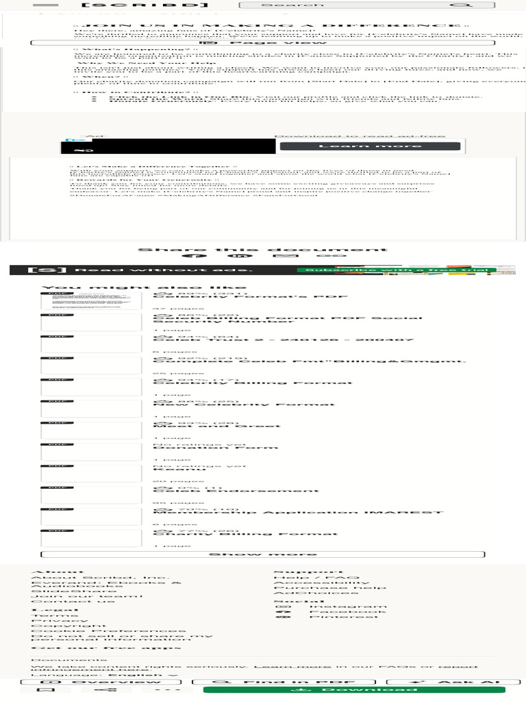 Celebrity Billing Format for Donations | PDF | Scribd | World Wide Web