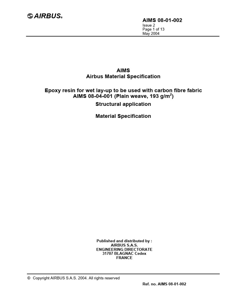 Epoxy Resin for Composite Wet Lay-Up | PDF | Composite Material ...