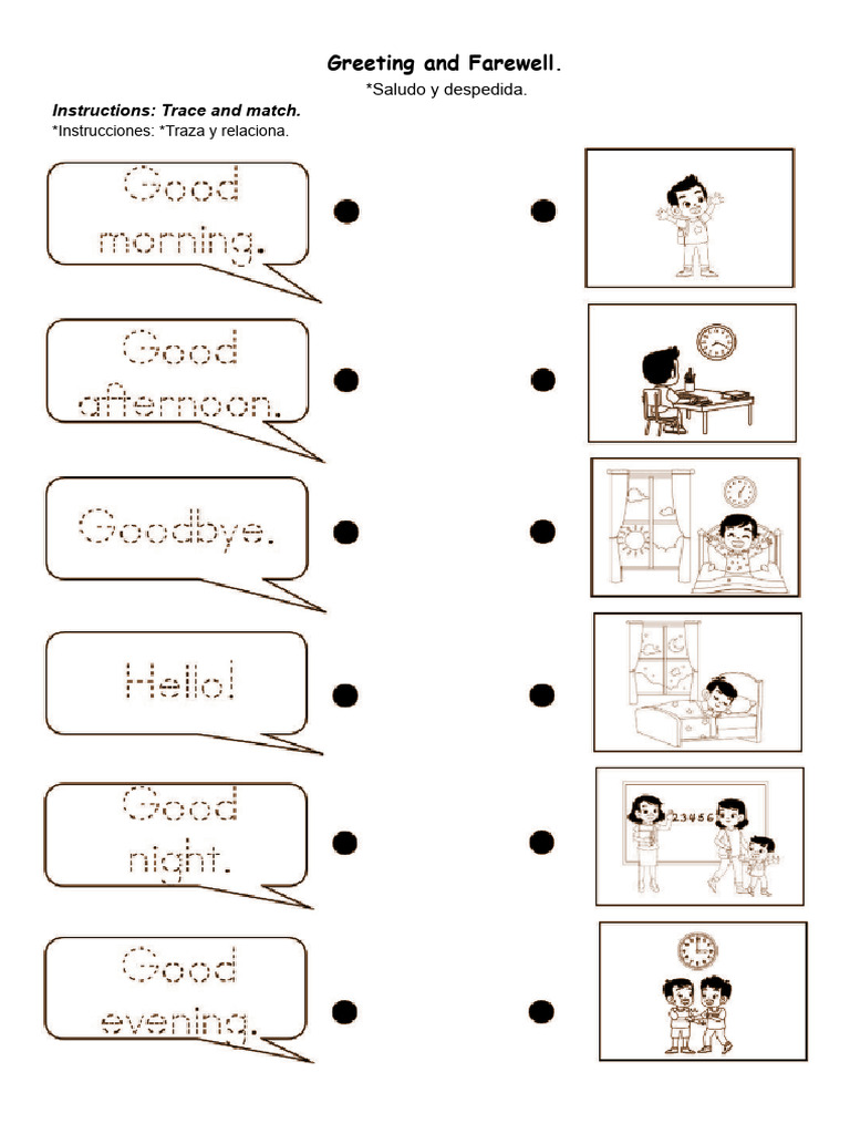 Greetings, Numbers & Emotions II - 3rd Grade | PDF