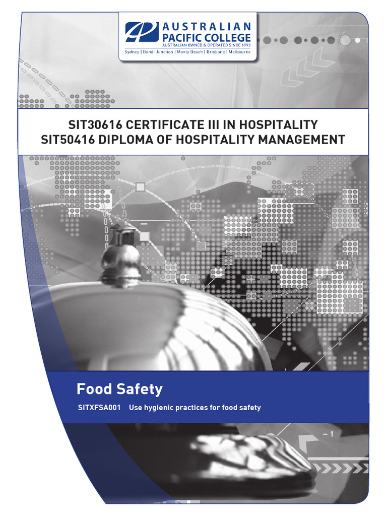 Food Safety Workbook v1.4 | PDF | Food Safety | Food Industry