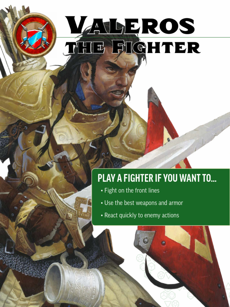 PZO2106 Pregen Fighter-Single Pages | PDF | Gaming | Role Playing Games