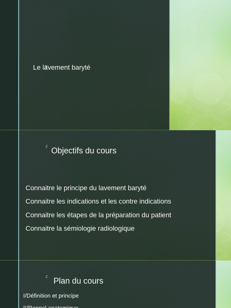 Lavement baryté : indications et déroulement | PDF | Gros intestin ...