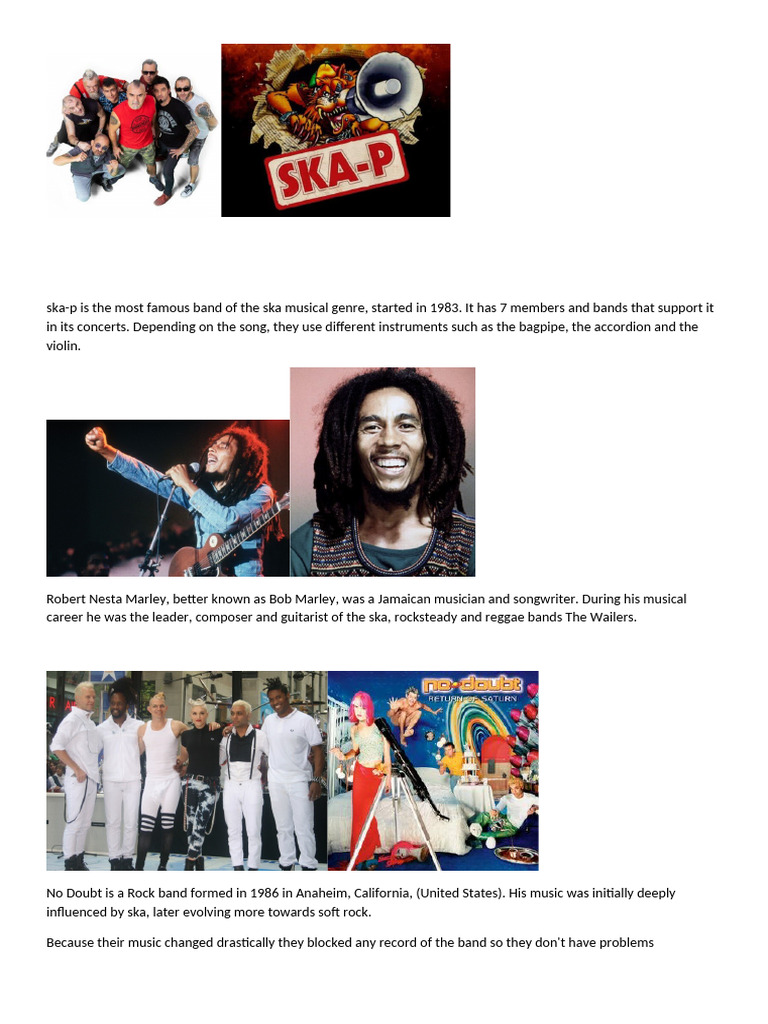 Overview of Ska Music and Key Bands | PDF