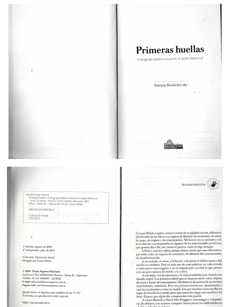 Primeras Huellas. Patricia Berdichevsky | PDF