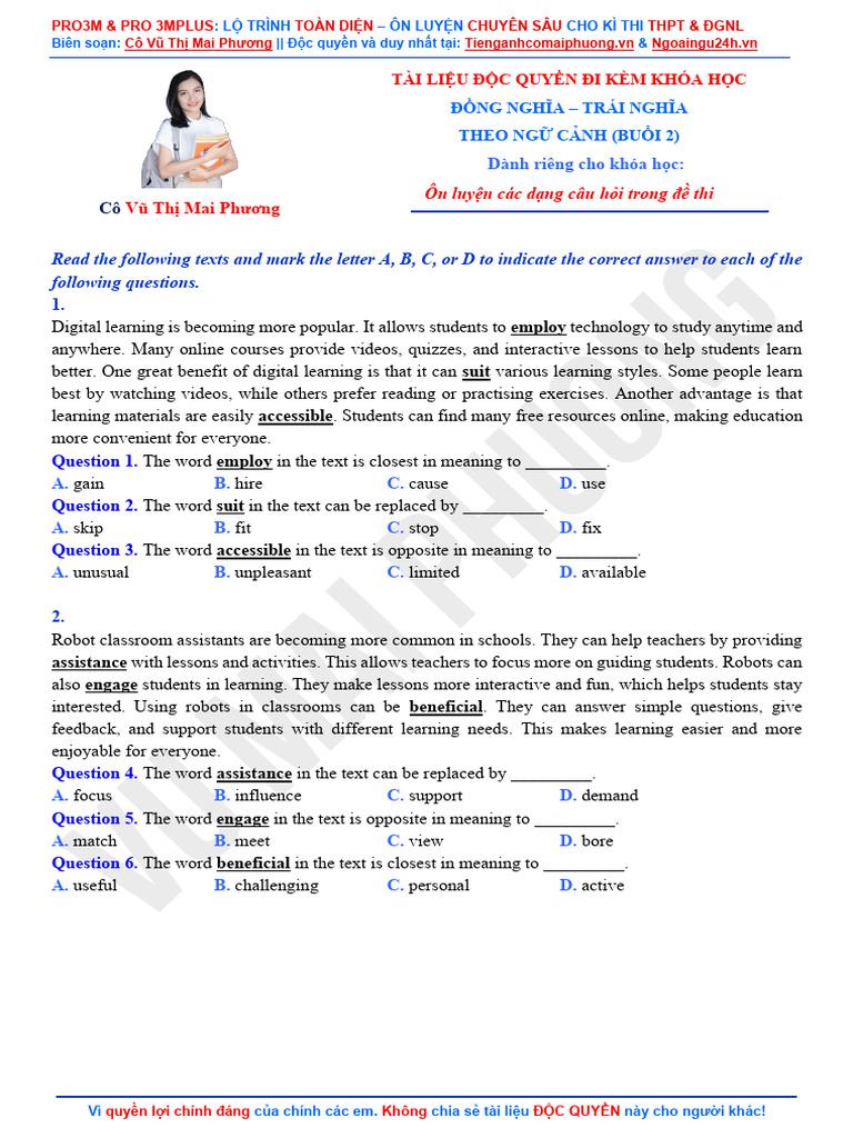 10303253 1757759881530 Co Vu Mai Phuong Dong Nghia Trai Nghia Theo Ngu Canh Buoi 2 | PDF ...