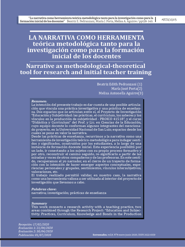 Narrativa en Investigación y Docencia | PDF | Plan de estudios | Enseñando