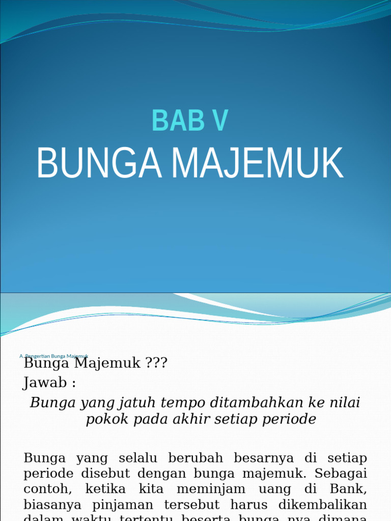 Bunga Majemuk | PDF
