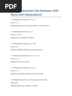 UPCAT 2026 Reviewer All Subtests Samples With Answers | PDF | Numbers ...