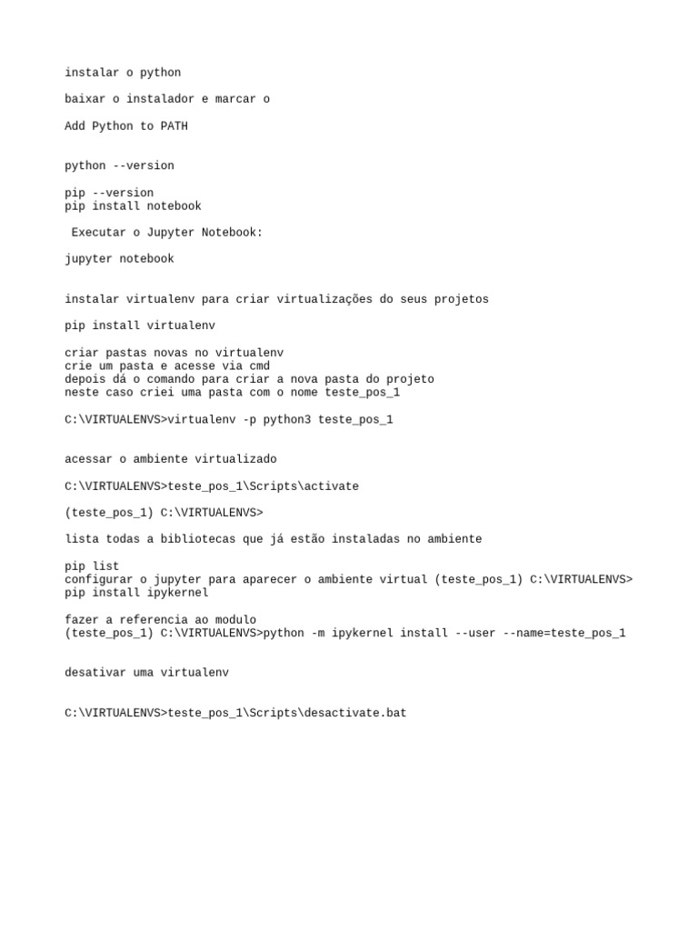 Instalar o Python | PDF