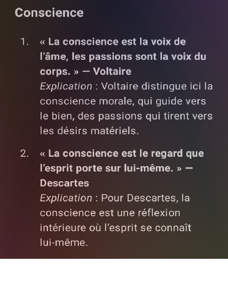 Citation en Conscience | PDF