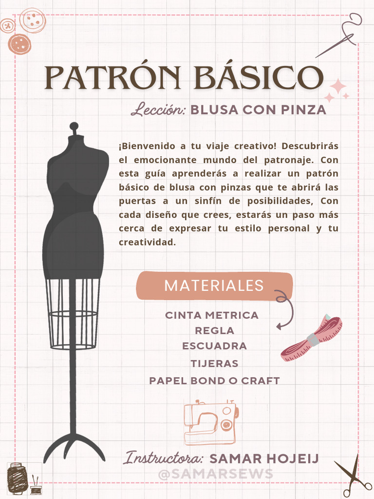 Guia Patron Base Blusa y Manga | PDF