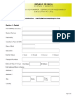 Police Clearance Form | PDF