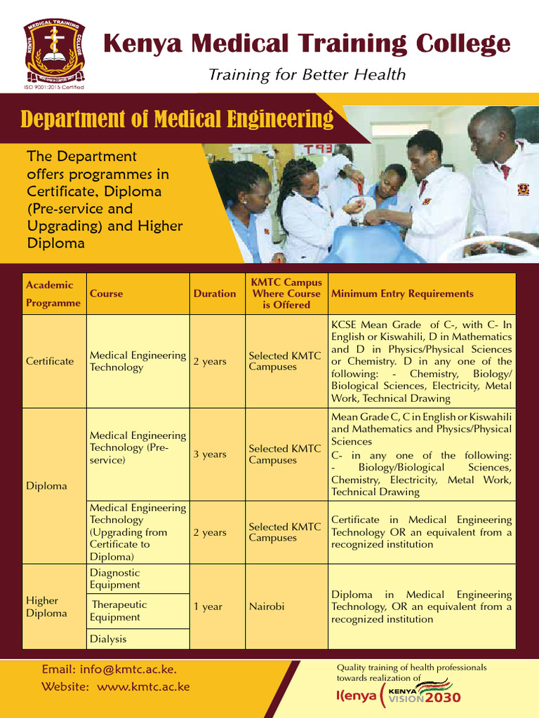 Department of Medical Engineering | PDF | Diploma | Biomedical Engineering