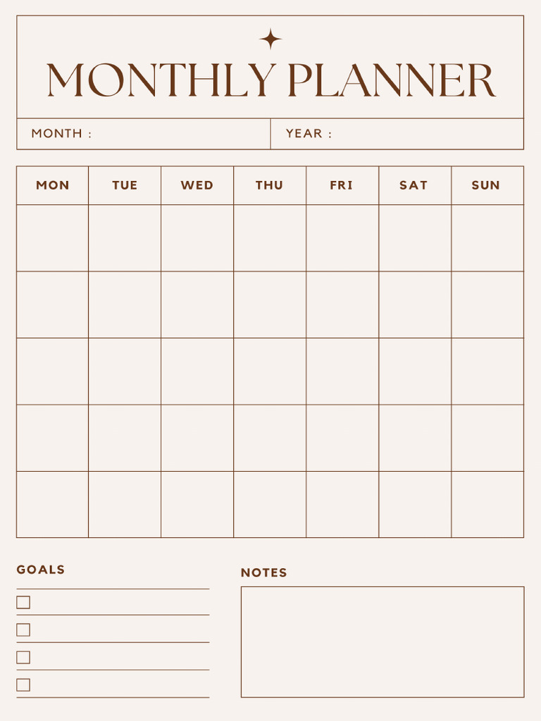 Monthly Organizer | PDF