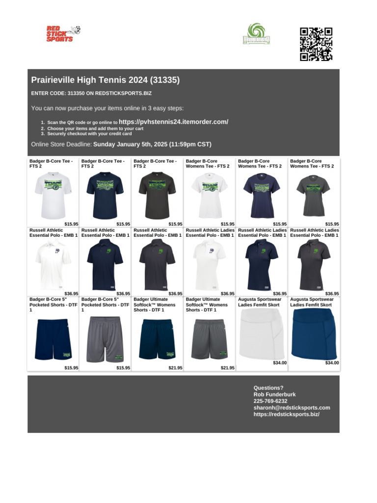 Prairieville HS Tennis 24-25 | PDF | Companies