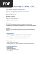 SOP for Water System Operation and Maintenance | PDF | Calibration ...