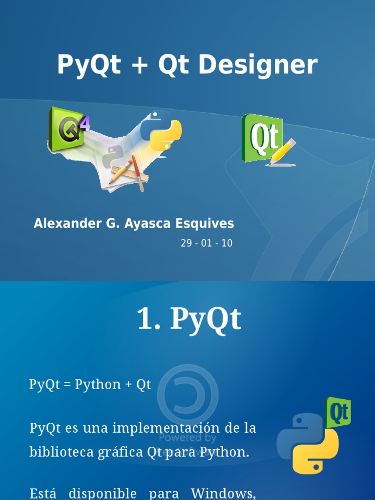 Pyqt - Qtdesigner | PDF | Widget (Gui) | Python (lenguaje de programación)