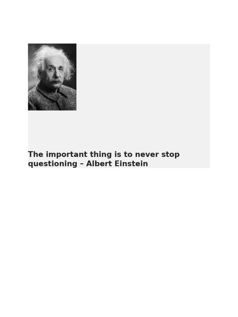 Albert Einstein | PDF