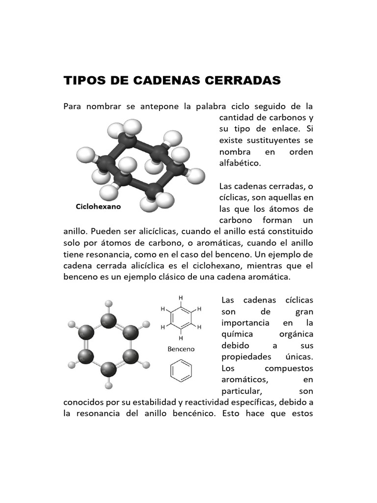 Libroquimica Tipo de Cadenas | PDF | Química | Moléculas