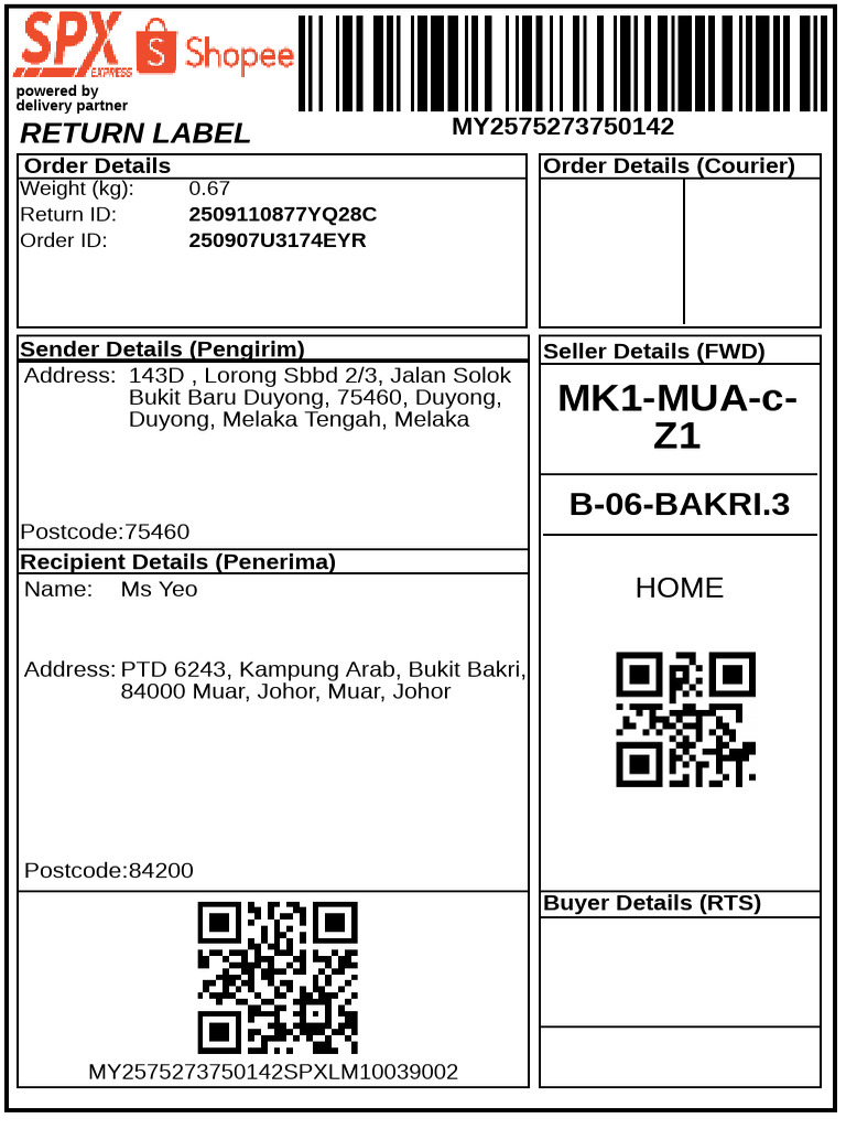 Get Return Label | PDF