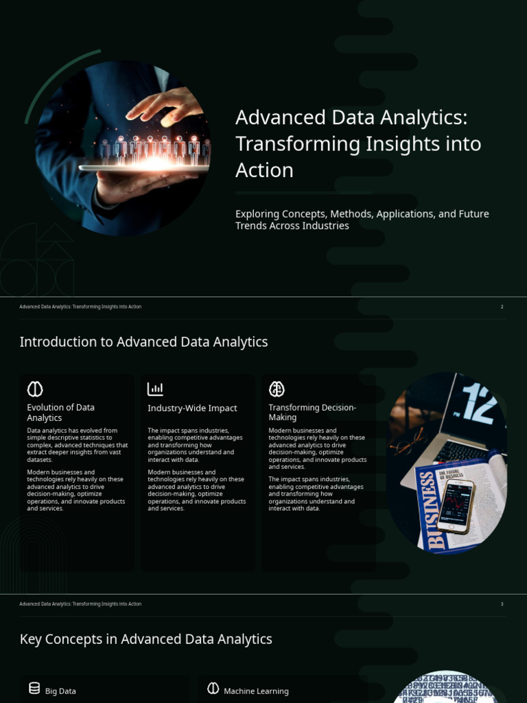 Advanced Data Analytics - Transforming Insights Into Action | PDF ...