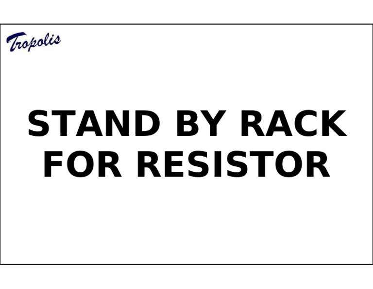 Stand by Rack For Resistor | PDF