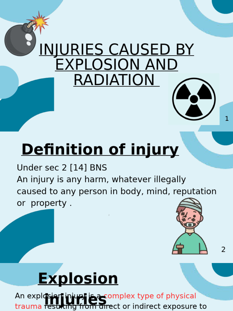 Explosion and Radiation Injuries 20250908 125920 0000 | PDF | Acute ...