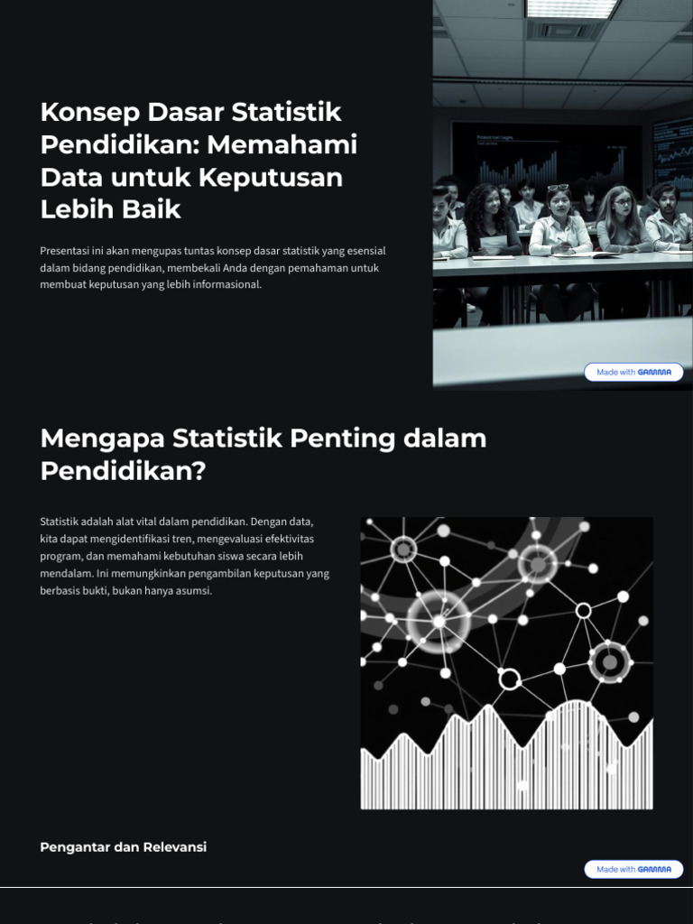 Konsep Dasar Statistik Pendidikan | PDF