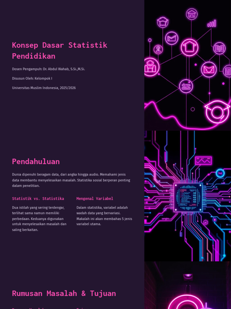 Konsep Dasar Statistik dan Variabel | PDF