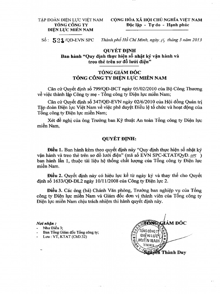 521 Qd-Evn SPC (15032013) | PDF