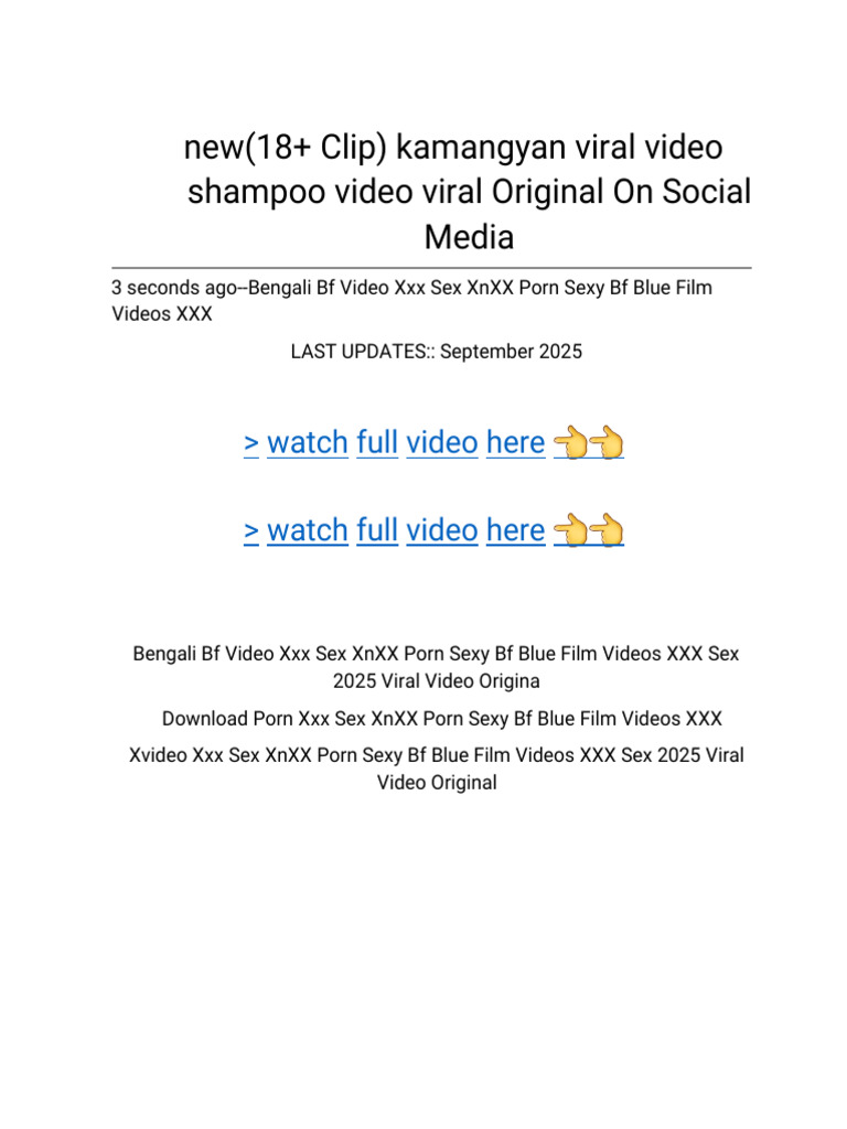 New (18+ Clip) Kamangyan Viral Video Shampoo Video Viral Original On ...