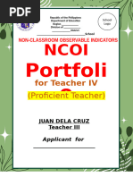Sample Ncoi For Tiii Applicant | PDF | Lesson Plan | Learning