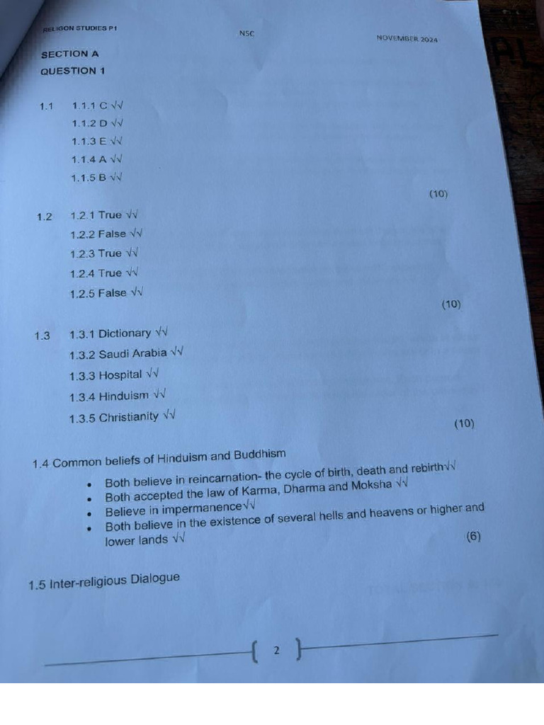 Religion Studies Grade 11 Term 3 | PDF