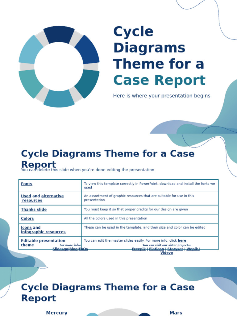 Cycle Diagrams Case Report Template | PDF | Planets In Astrology | Planets