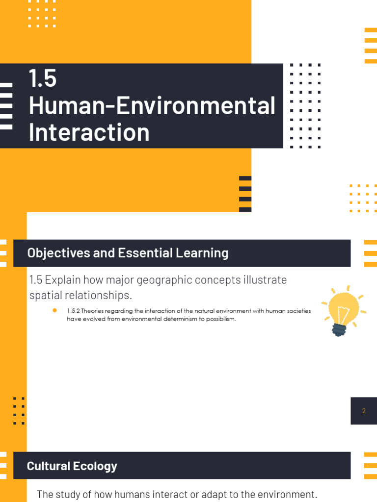 1.5 Human-Environmental Interaction | PDF