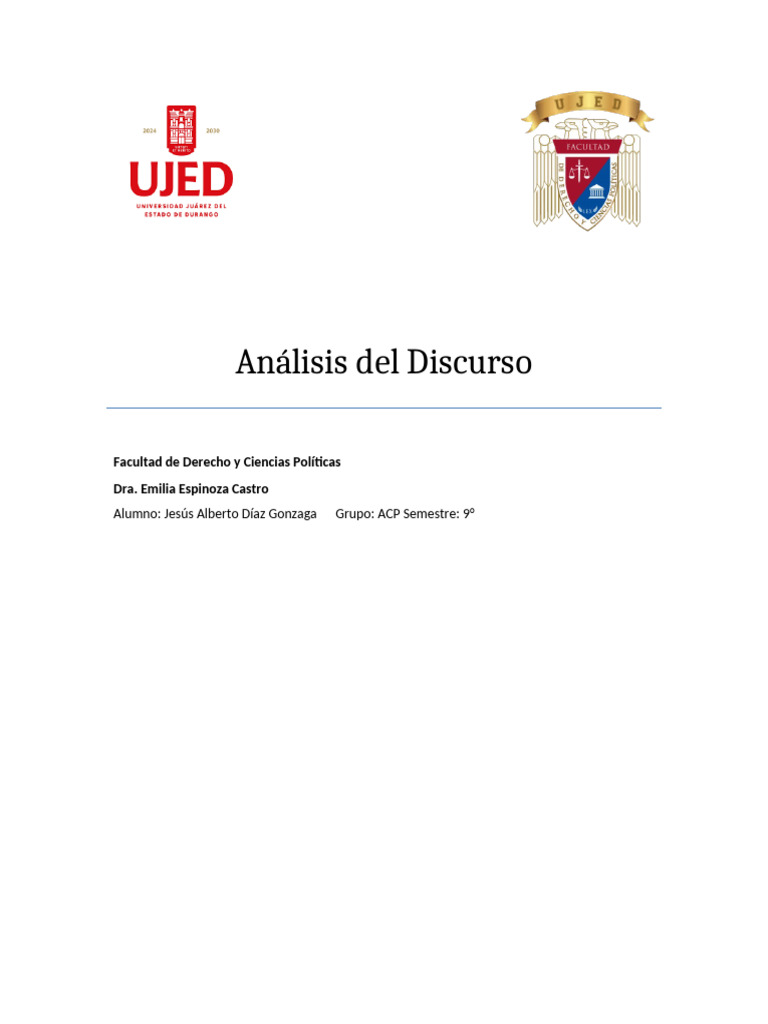 Discurso 1 | PDF