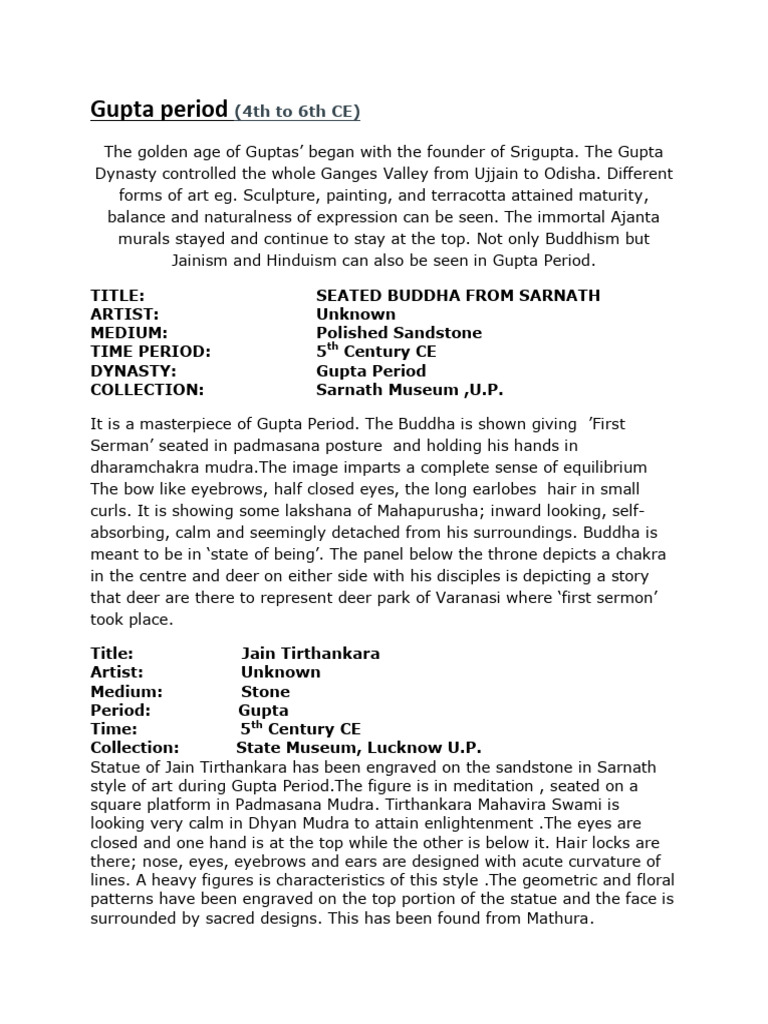 Gupta Period | PDF