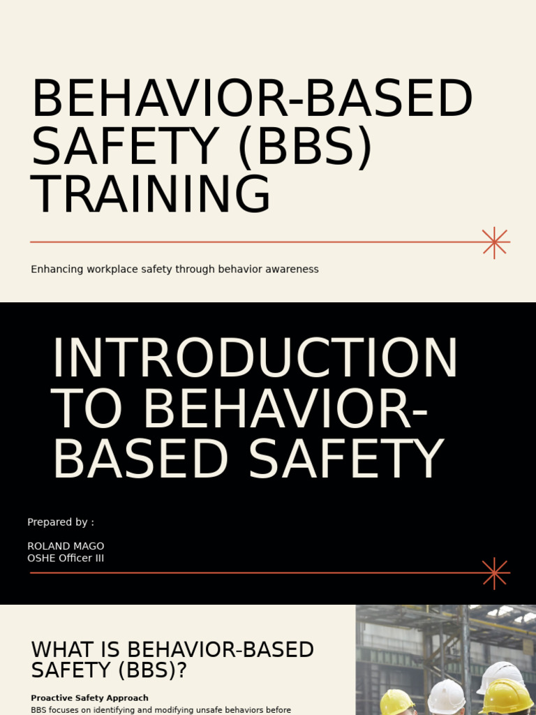 Behavior Based Safety Training | PDF | Safety | Occupational Safety And ...