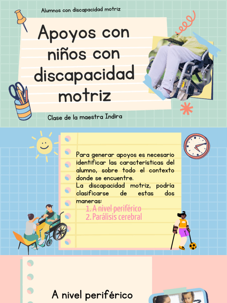 Apoyos para Niños con Discapacidad Motriz | PDF | Comunicación ...